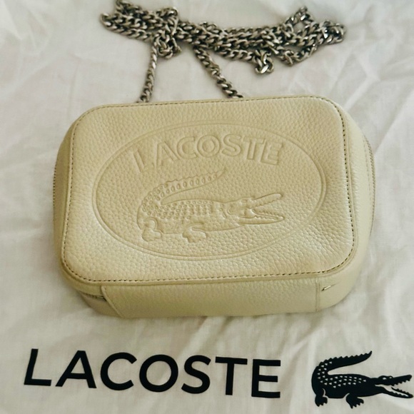 Lacoste | Bags | Lacoste Cream Crossbody Bag | Poshmark